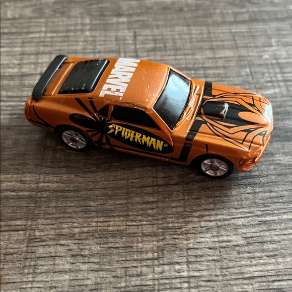Marvel | Toys | Marvel Spiderman Orange Racing Car | Poshmark
